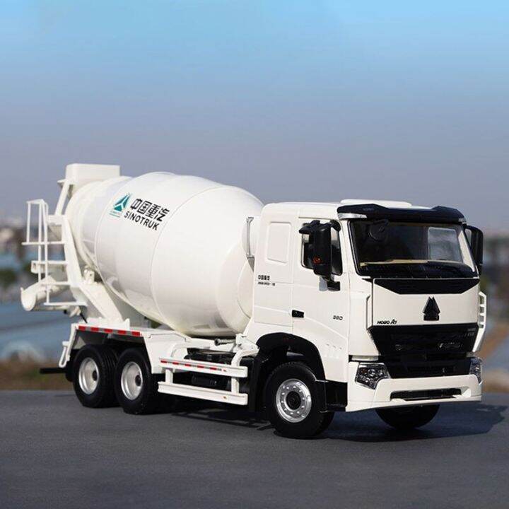 Diecast 1:35 Scale Sinotruk HOWO A7 Concrete Mixer Truck Cement Truck ...