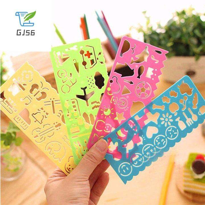 GJ56ฝึกปฏิบัติ4ชิ้น/ล็อตขายดีกระดานวาดภาพด้วยมือเทมเพลตการวาดภาพงาน ...