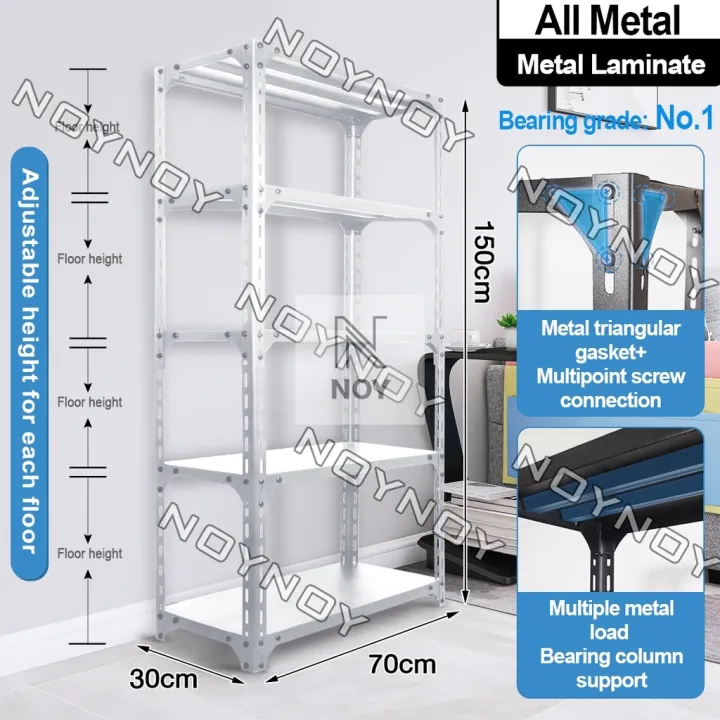 [Upgrade angle]Boltless Steel Rack Shelves 5 layers Metal rack Rack ...