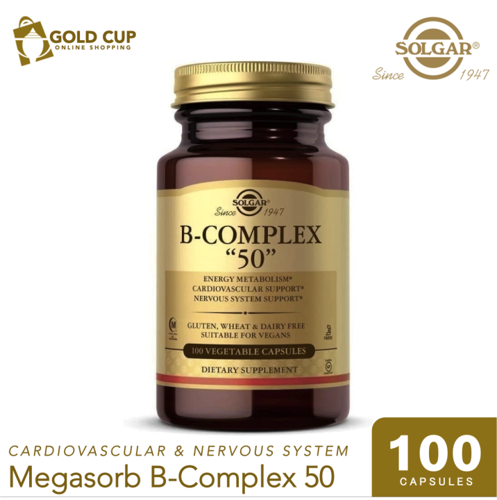 Solgar Megasorb B-Complex 50 100 Capsules | Lazada PH
