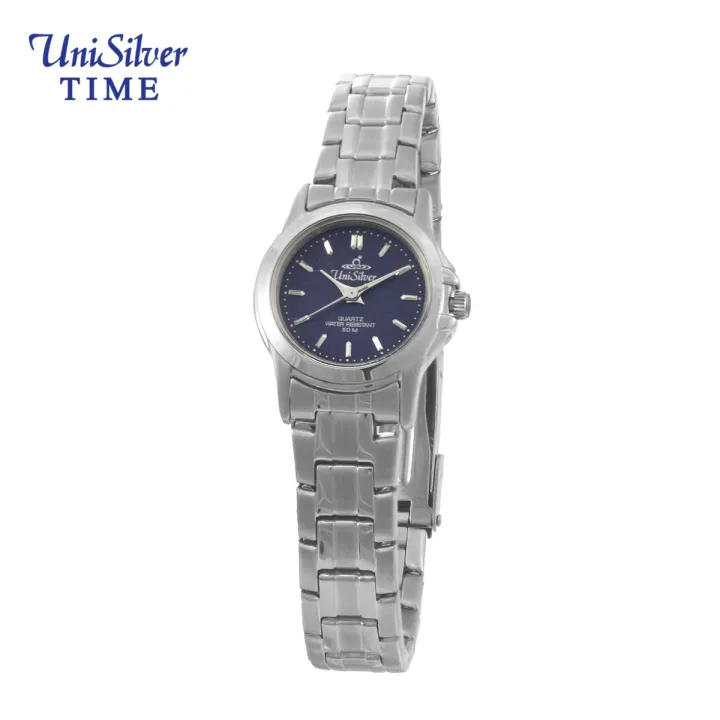 UniSilver TIME Munizio Pair Women's Silver / Blue Analog Stainless ...