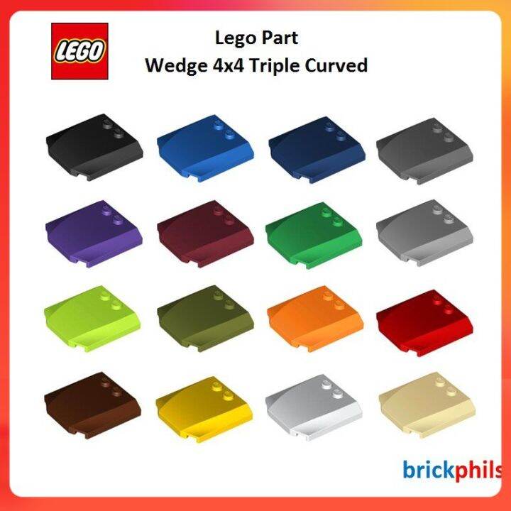 Lego Part 45677 - Wedge 4x4 Triple Curved | Lazada PH