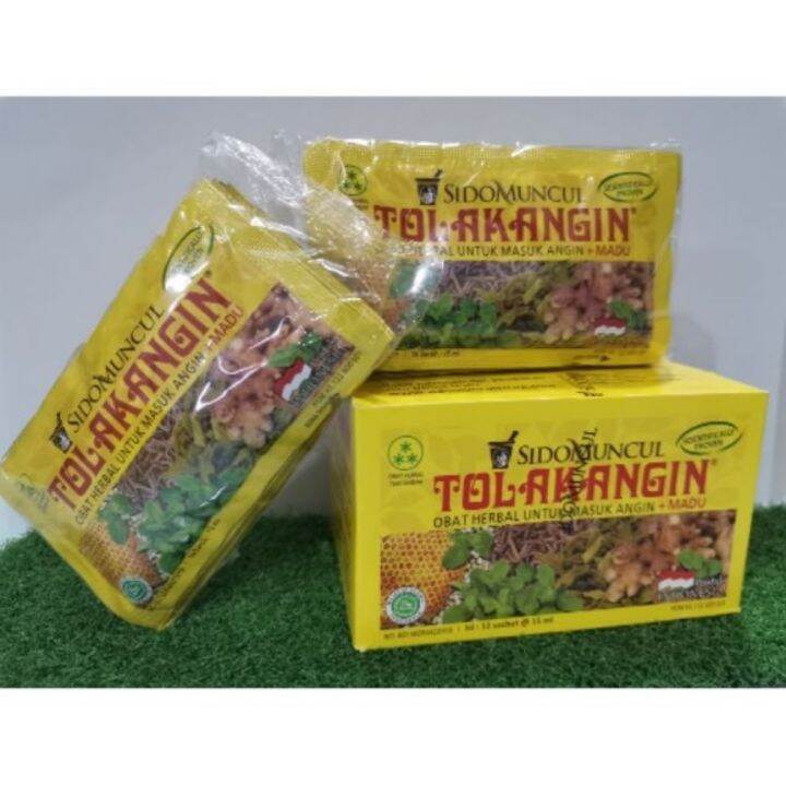 Tolak Angin Sidomuncul Obat Herbal Masuk Angin+Madu (15ml X 12sachets ...