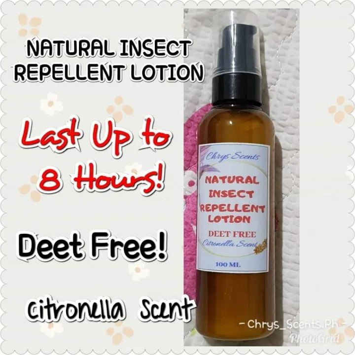 NATURAL INSECT REPELLENT LOTION (CITRONELLA/LEMONGRASS SCENTS BY CHRYS ...