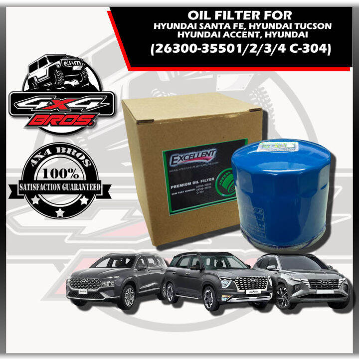 EXCELLENT OIL FILTER (OEM: 26300-35503 26300-35504 C-304) for Hyundai ...