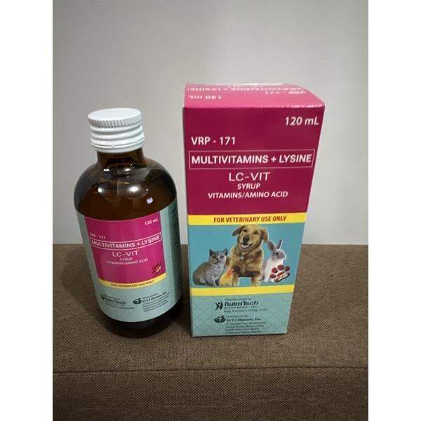 The new 2022 LC- Vit Syrup (Multivitamins Lysine) for Pets (with ...