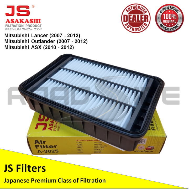 JS Asakashi Engine Air Filter for Mitsubishi Lancer (2007 - 2012 ...