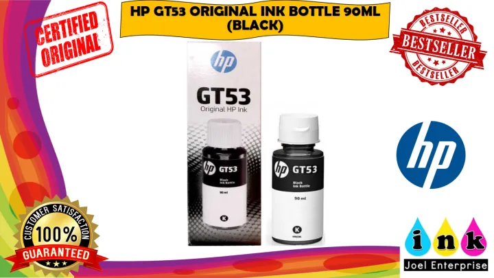 HP GT53 ORIGINAL INK BOTTLE 90ML (BLACK) | Lazada PH