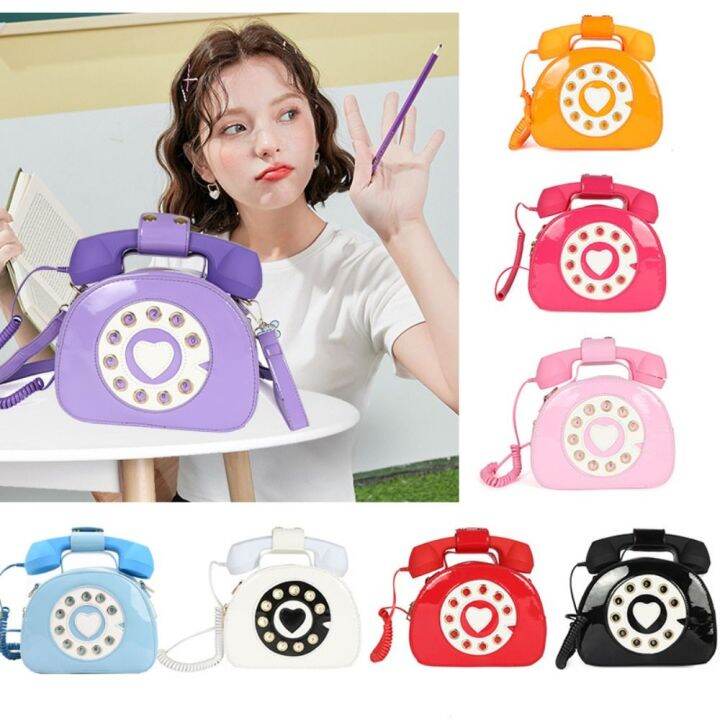 WPOT สำหรับผู้หญิง 1ชิ้นค่ะ รูปทรงโทรศัพท์ กระเป๋าแมสเซนเจอร์ ...