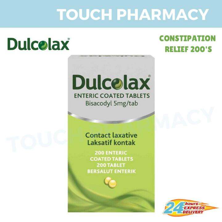 DULCOLAX Constipation Relief Tablet (5mg x 200's) | Lazada