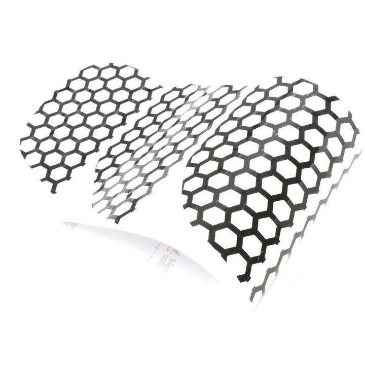 blackhorse 6 pcs Honeycomb Shaped Stickers Cover Car Rear Tail Light ...