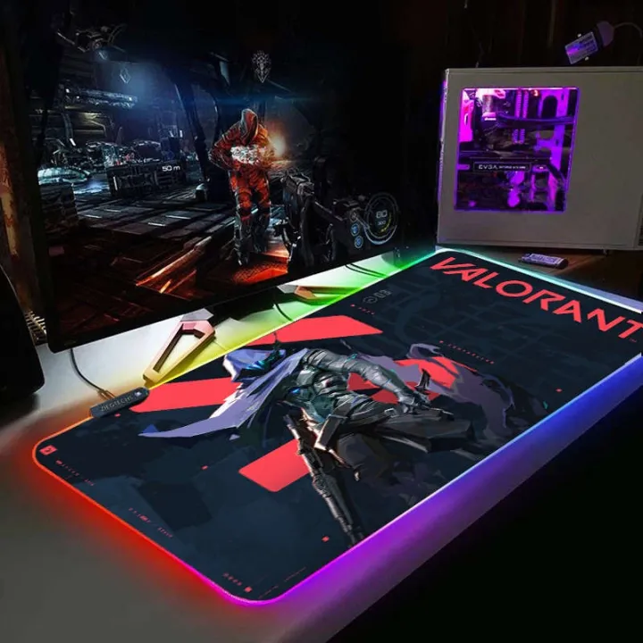 [ziegtechs] Valorant Omen RGB Mouse Pad Large Gaming Luminous ...