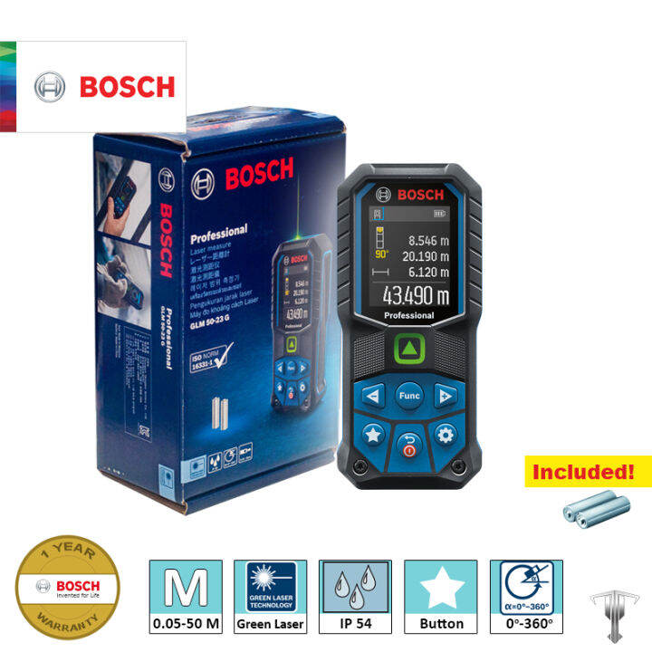 Bosch GLM 50-23 G Professional 50 M Green Laser Rangefinder | Lazada PH