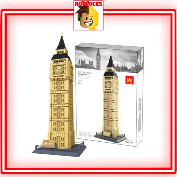 The Big Ben Of London Architecture WANGE 5216 Building Blocks Toy Lego ...