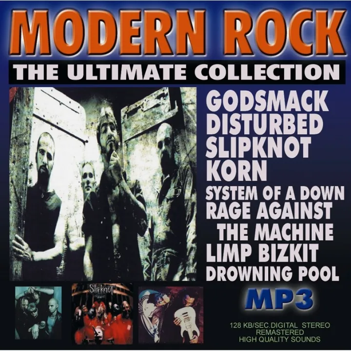 MODERN ROCK MP3 CD feat Godsmack Disturbed Slipknot plays on dvdplayer ...