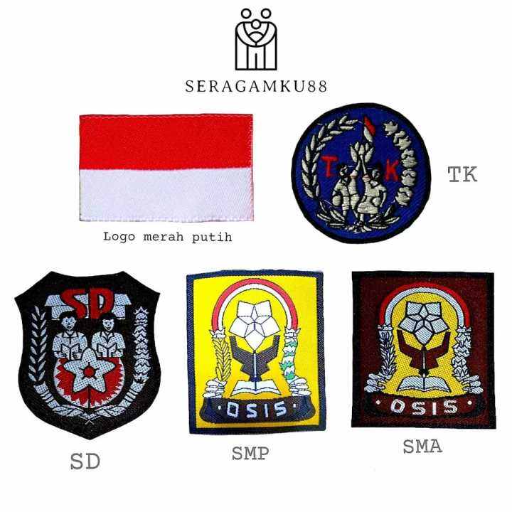 Badge Logo Bet Saku Seragam Sekolah TK SD SMP SMA SLTP SLTA Bordir ...