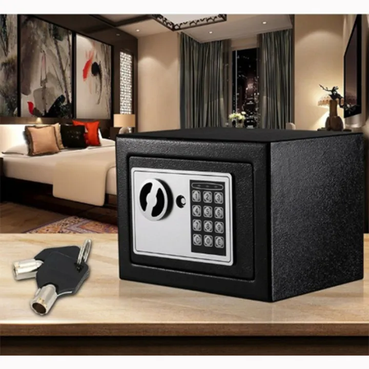 SAFETYBOX- New Digital Electronic Safe Box Small Home Office Security Safe With Digital Lock ...