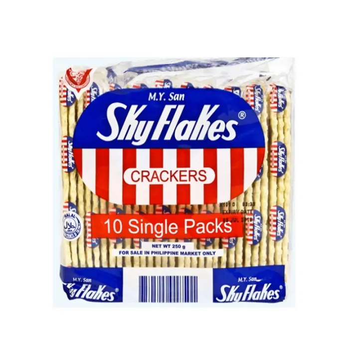 SKY FLAKE'S CRACKERS 10 SINGLE PACKS 250G | Lazada.co.th