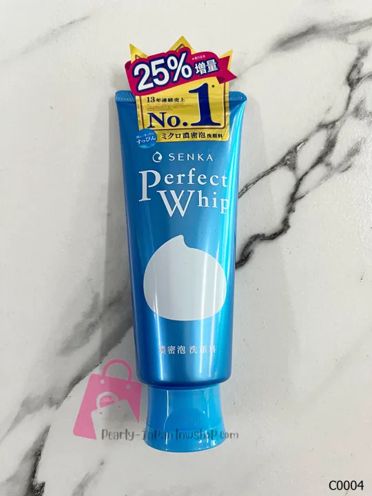 Senka Perfect Whip Original 150g สูตรอ่อนโยน หลอดสีน้ำเงิน จากญี่ปุ่น ...