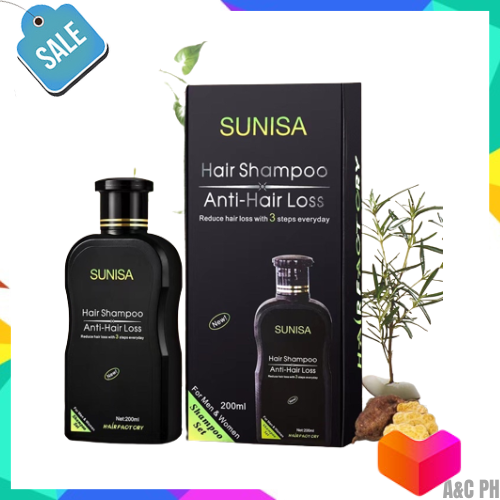 [A&C] SUNISA Hair Shampoo Anti Hair Loss Shampoo 200ml for Men and ...