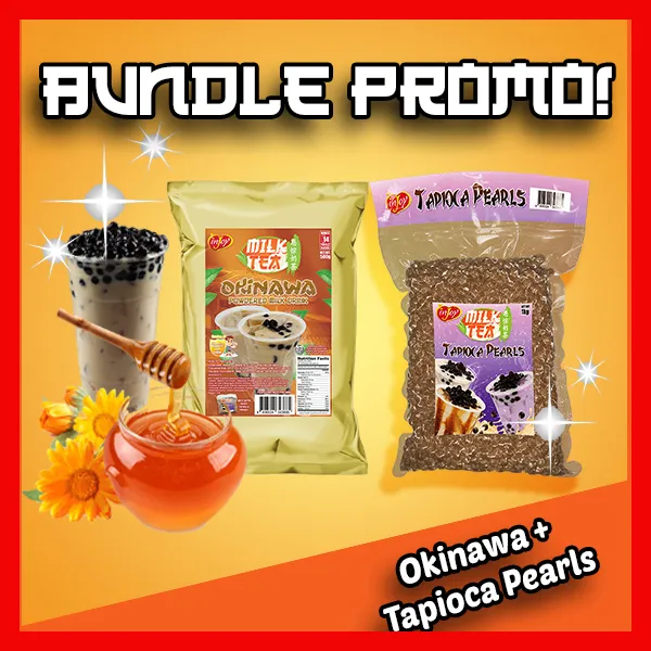 inJoy Okinawa 500 g + 1 kg Tapioca Pearls Sago Instant Milk Tea Powder ...