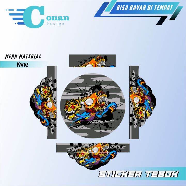 Conan Sticker - Stiker Decal Tebok Kandang Love Bird Gatotkaca – Conan ...