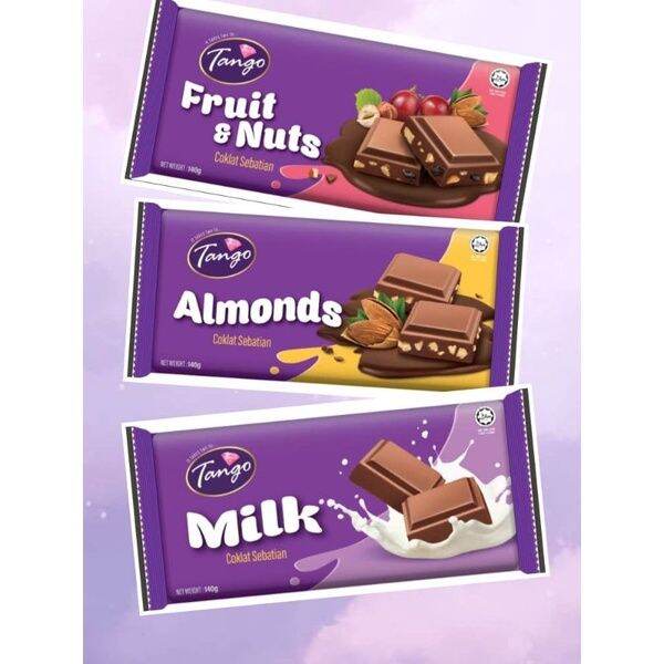 Tango Chocolate Bar 140g -(Fruit&Nuts/Almonds/Milk ) ช็อคโกแลตสอดไส้อัล ...
