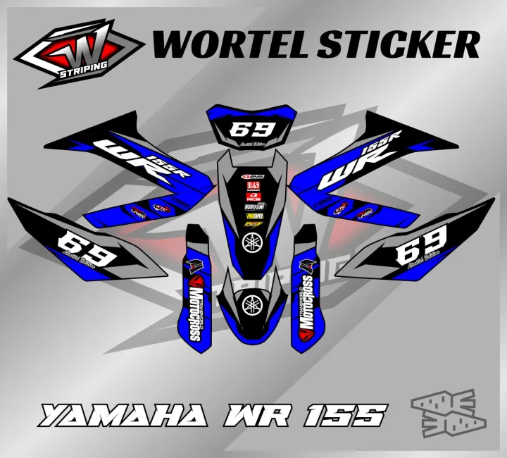 Striping WR155-Stiker Hologram Decal Yamaha WR 155 Racing Simpel ...