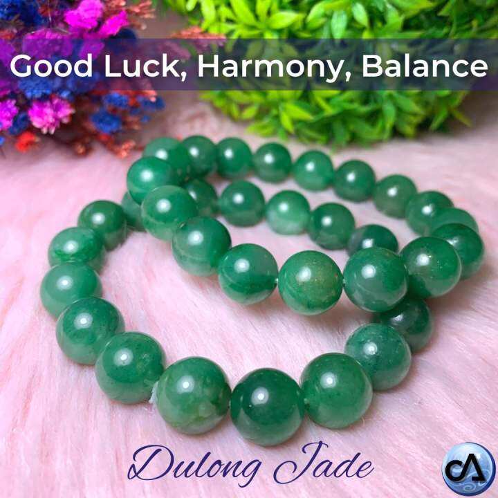 Green Dulong Jade [GOOD LUCK AND BALANCE] (Russia) Authentic Crystal ...