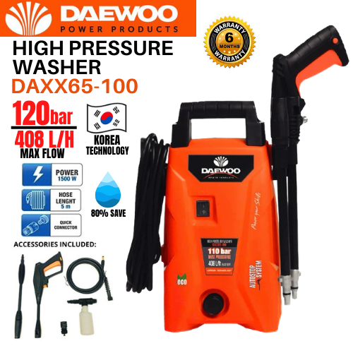DAEWOO 1500w/110bar Water Jet DAXX65-100 | Water Jet Sprayer High ...
