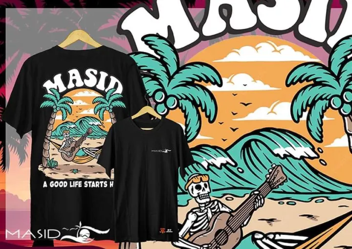 MASID T-SHIRT 💯COTTON QUALITY Design6 A3 size & DIRECT TO FILM PRINT MT ...