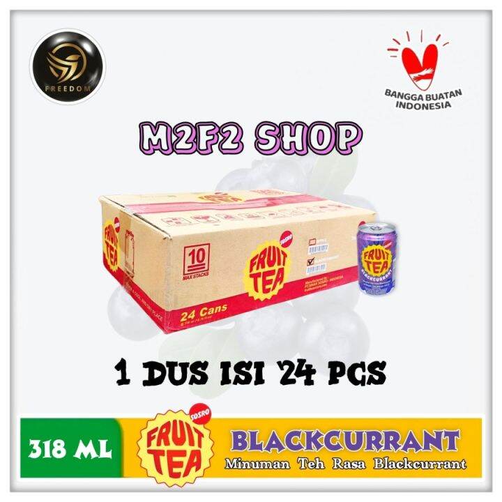 Fruit Tea Sosro Blackcurrant Can | Kaleng - 318 ml | Lazada Indonesia