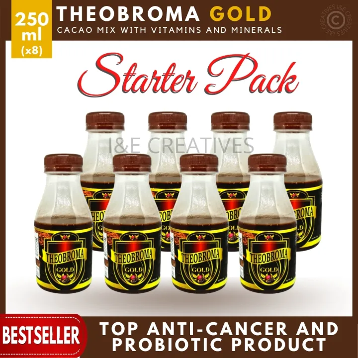 RESELLER PACKAGE 8 BOTTLES Original Theobroma Gold Cacao Mix with ...