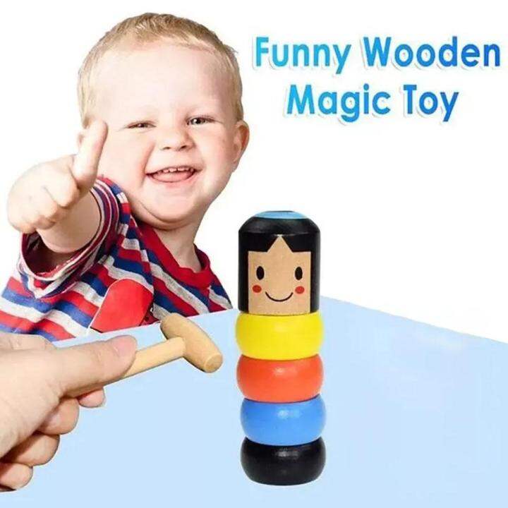Children's Wooden Toys Unbreakable Immortal Character Magic Toy B7R8 ...