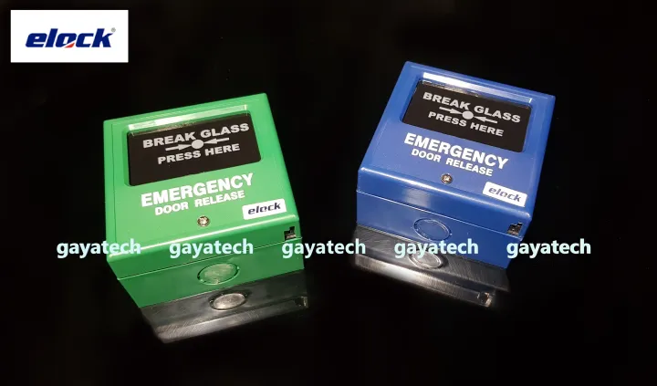 elock Emergency Break Glass EL-EB4 - Green / Blue (Made in Malaysia ...