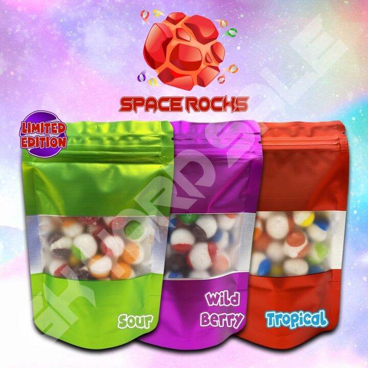 [space Rocks] Freeze Dried Candy Made From Skittles Sour Wild Berry