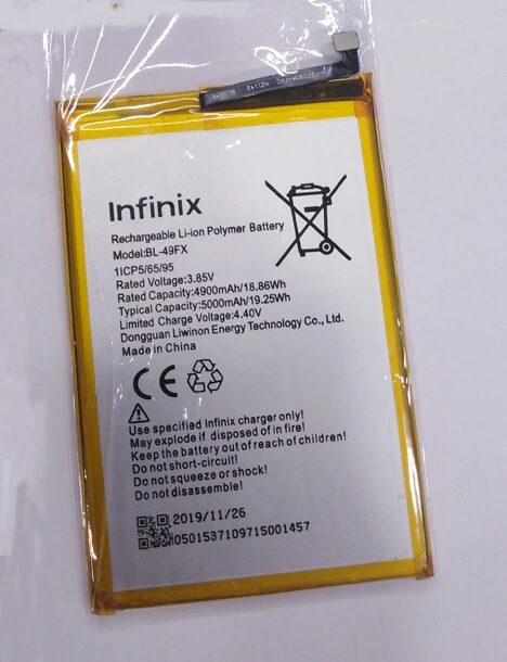 แบตเตอรี่ Infinix Smart 5 X657 , X657C Battery BL-49FX 5000mAh แบต ...
