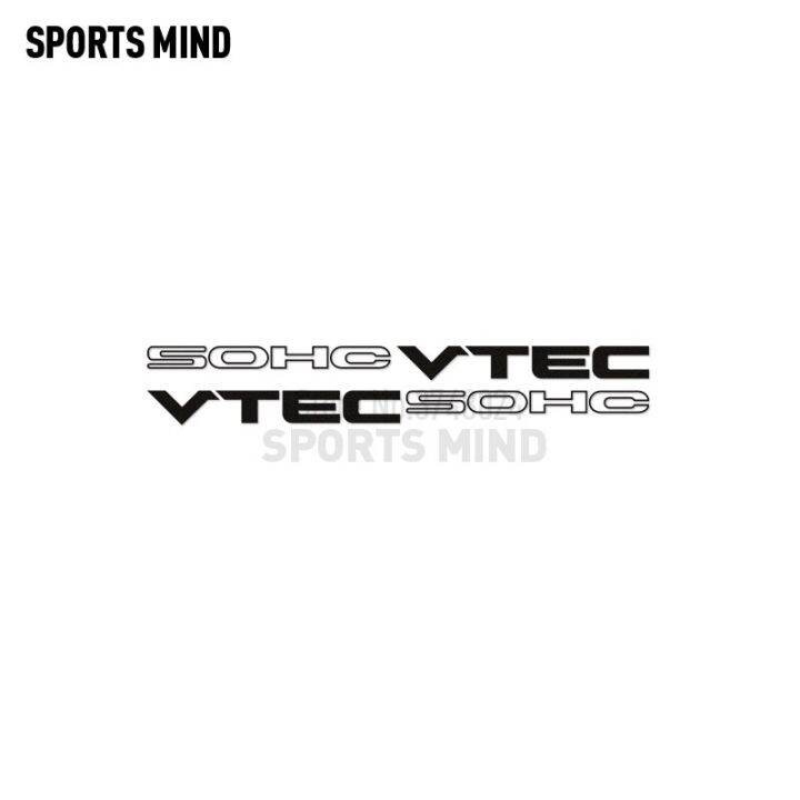 Pair SOHC VTEC Vinyl Stickers Decals Automobiles Car Styling For Honda ...