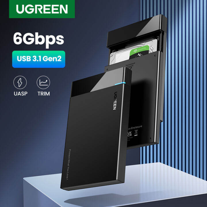 UGREEN HDD Case 2.5 SATA to USB 3.0 Adapter Hard Drive Enclosure for ...