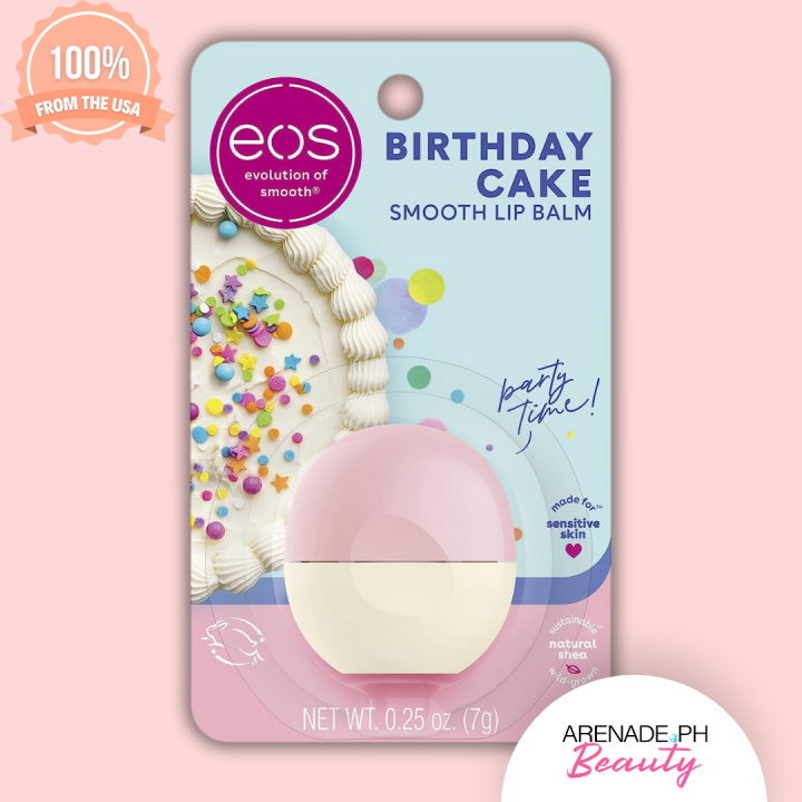 EOS Birthday Cake Smooth Lip Balm Natural Shea - 7g / 0.25 oz | Lazada PH