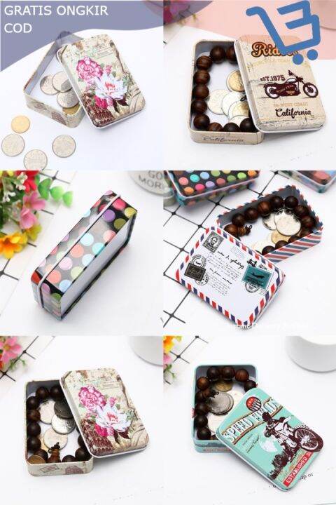 Box Kaleng besi tempat assesories | Lazada Indonesia