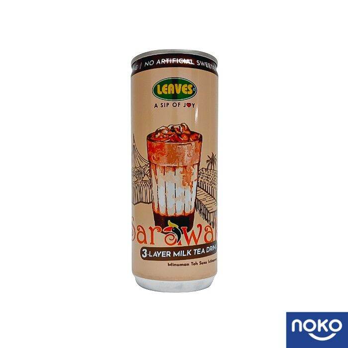 Leaves Sarawak 3 Layer Milk Tea 240ml | Lazada