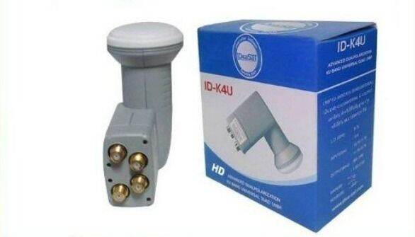 LNB KU 4 Out iDeaSat หัวรับสัญญาณดาวเทียม 4 จุดอิสระ ID-K4U (UNIVERSAL ...