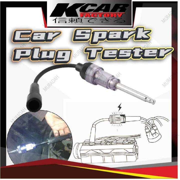 [readystock]high Grade Car Spark Plug Tester Ignition System Coil Engine In Line Auto Diagnostic