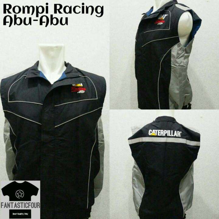 Rompi Racing Caterpillar Abu | Lazada Indonesia