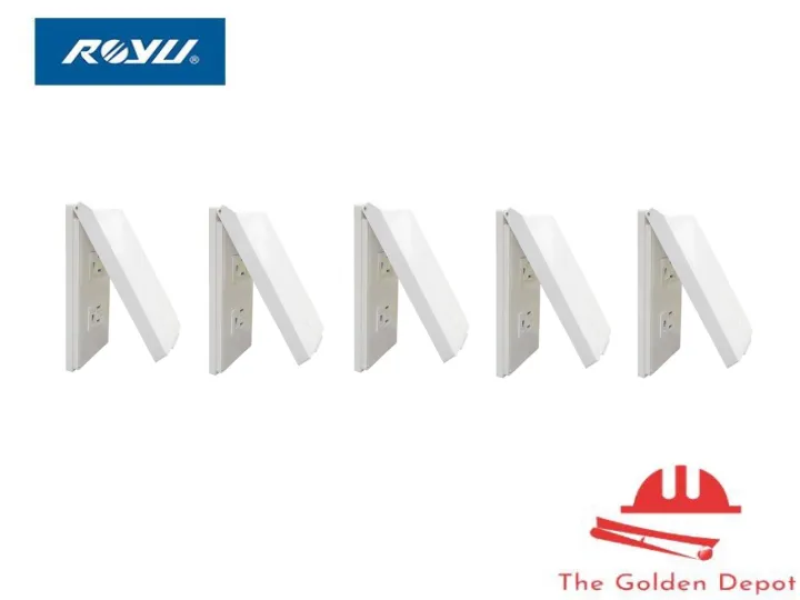 Royu Weather Proof Plate Cover Wide Series RWP6 (5 Pieces Set) | Lazada PH