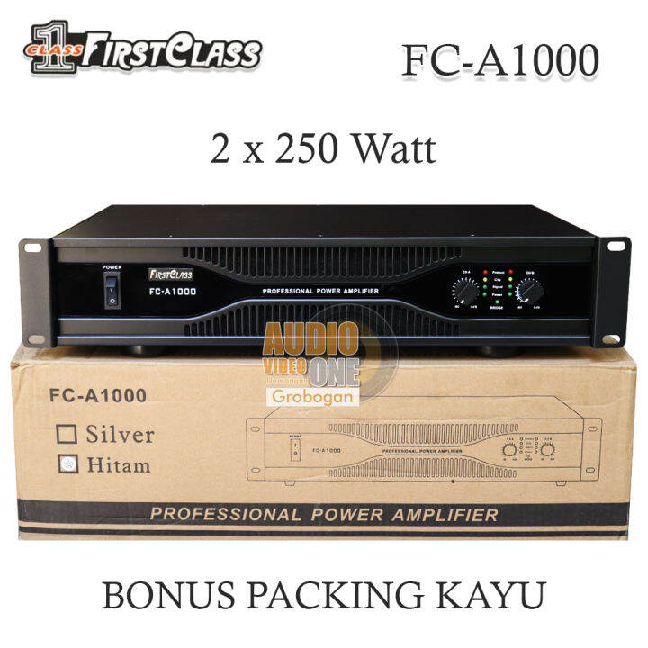 Power Firstclass FC A1000 2 x 250 Watt Power Amplifier 2 Chanel ...