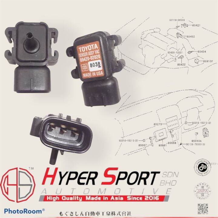 TOYOTA UNSER KF80 MAP SENSOR (3PIN )（89420-02020） | Lazada