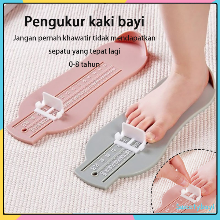 Sweetybayi Penggaris Alat Ukur Panjang Kaki Bayi Anak Foot Measurement ...
