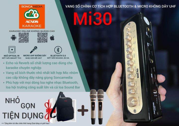 [ NEW 2022 ] Mixer Acnos MI30 – Vang Số Chỉnh Cơ Kèm 2 Micro Acnos, Chống Hú Chủ Động Fbx ...